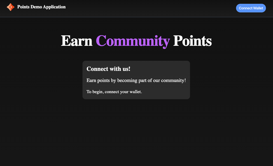 WEB3 Points Library: Example App Tutorial