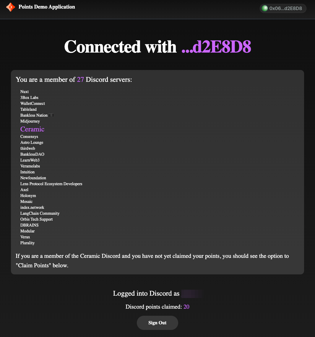 WEB3 Points Library: Example App Tutorial